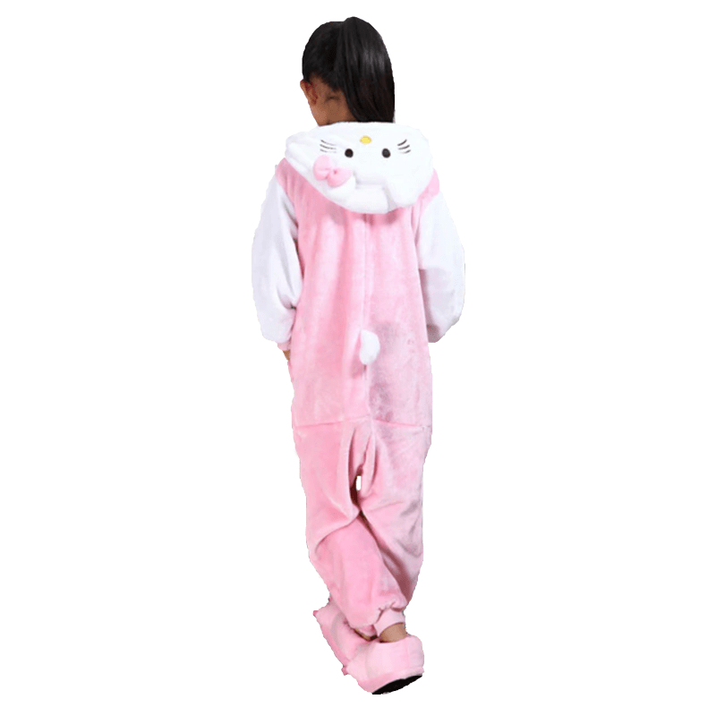 Combinaison Pyjama Chat Rose Enfant | Pyjama Panda Shop